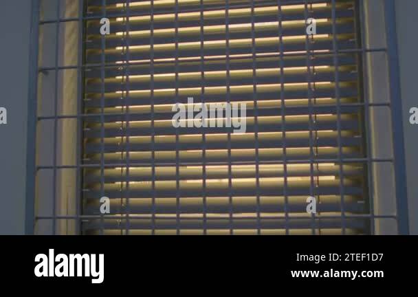 Window protection against intrusion. Metal rods form a lattice ...