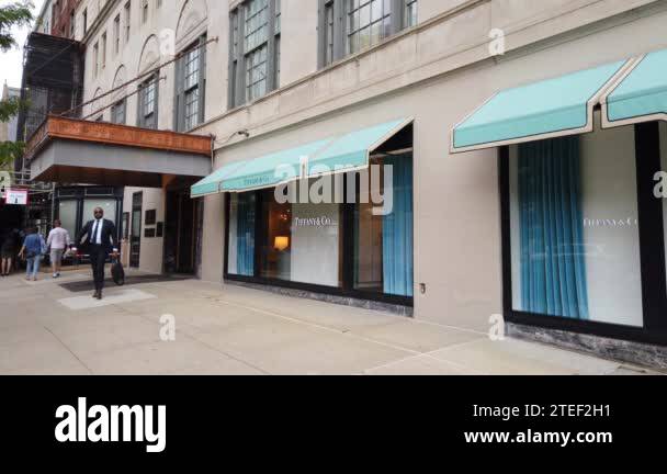 BOSTON, USA - SEPTEMBER, 2019: Streetscape of downtown. Building made ...