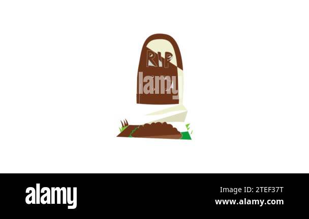 Tombstone rip icon cartoon Stock Videos & Footage - HD and 4K Video Clips - Alamy