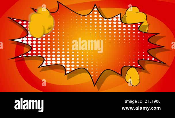 Comic Book Background. Motion poster. 4k animated Comics moving ...