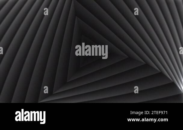 Seamless Loop Abstract Triangle Infinity Zoom Black And White ...