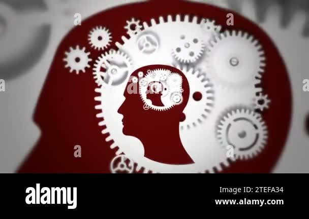 Brain Gears Zoom background video animation Stock Video Footage - Alamy