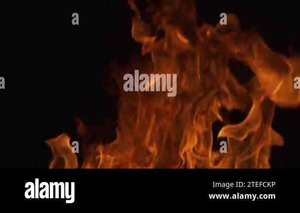 Fire flames, red and yellow, thermal energy at the fuel. Burn lights on ...