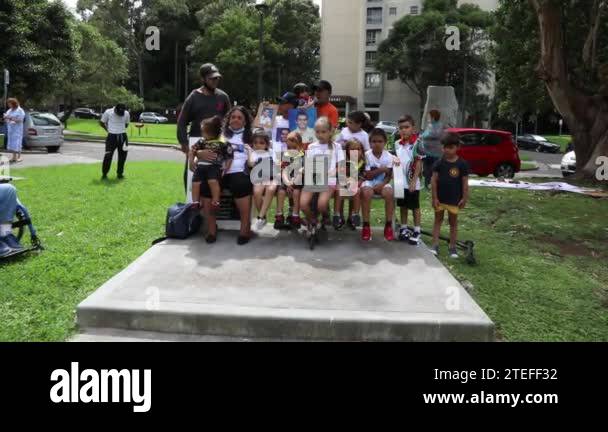 Supporters assembled in TJ Hickey Park in Waterloo on the 18th ...