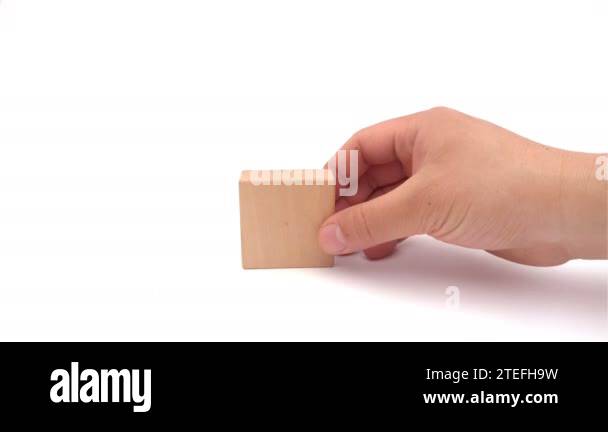 Man putting wooden blocks Stock Videos & Footage - HD and 4K Video ...