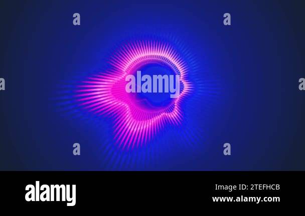 audio visual equalizer loop animation glowing radial or circular ...