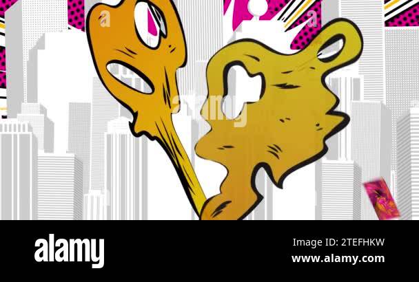 Success. Successful business achievement concept. 4k animated Comic ...