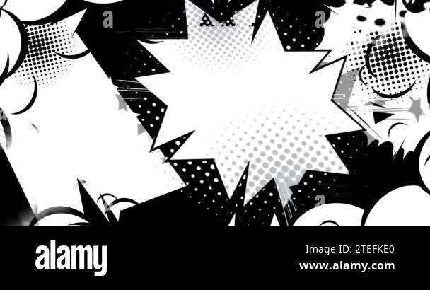 Retro comic style Speech Bubble background. Manga cartoon backdrop ...