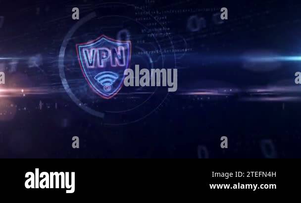 VPN neon sign concept, virtual private network, security connection ...