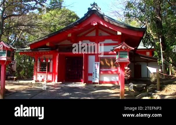 NARA, JAPAN - MARCH 28: The buildings of the Kasuga Taisha Shrine March ...