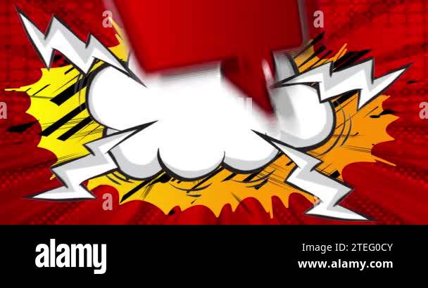 Success. Successful business achievement concept. 4k animated Comic ...