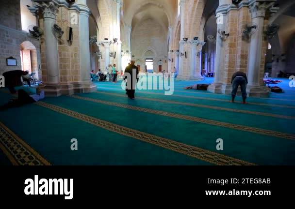 footage of Great Mosque of Gaza interior, Gaza, Palestine Stock Video ...