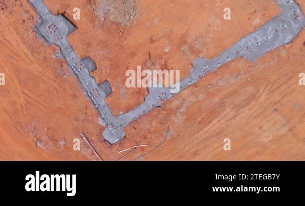 Building a strip reinforcement frame for a reinforced concrete building ...