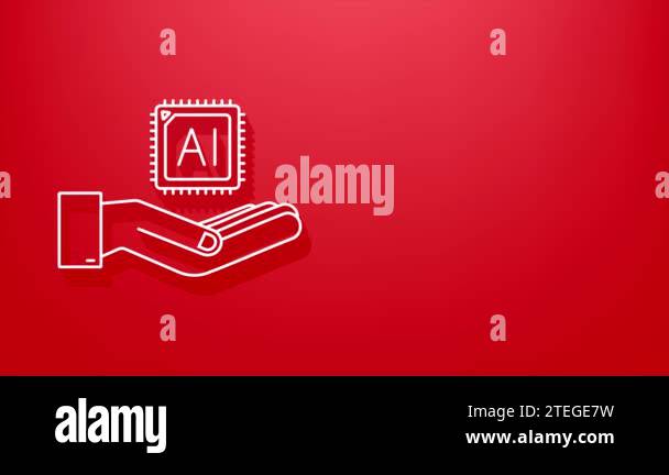 Shadow Artificial Intelligence landing page. Ai icon with hands ...