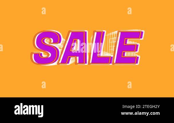 This is the animated kinetic typography of the word: sale, with the ...