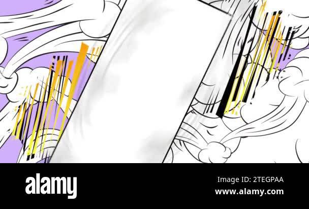 Comic Book Background. Motion poster. 4k animated Comics moving ...