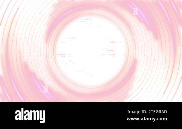Abstract technology background with rotating pastel colored circles ...