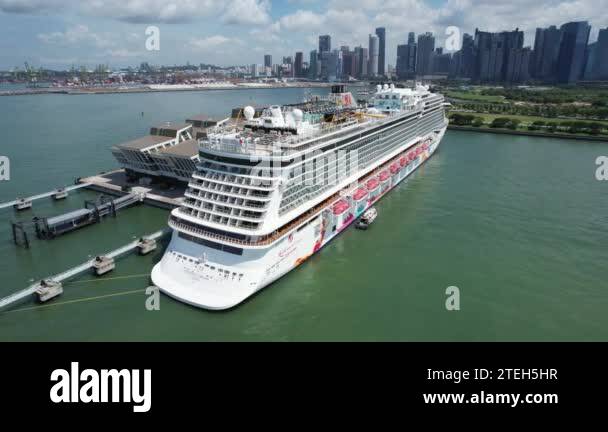 Marina Bay, Singapore - July 17, 2022: The Marina Bay Cruise Centre ...