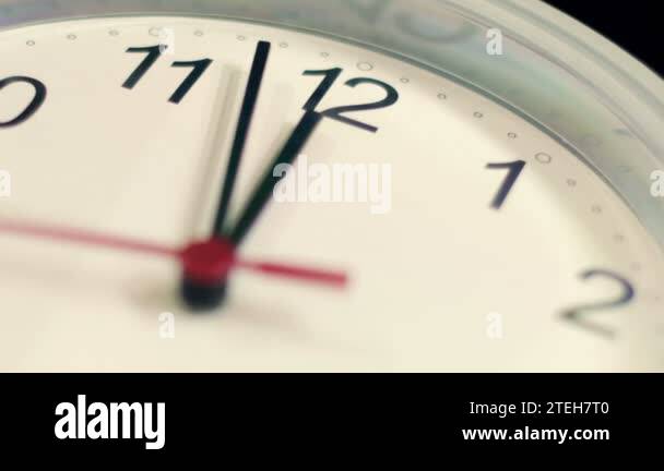 Clock face midnight noon Stock Videos & Footage - HD and 4K Video Clips - Alamy