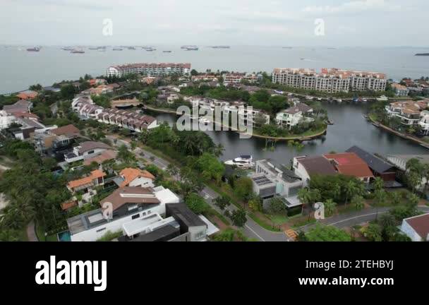 Sentosa, Singapore - July 14, 2022: The Landmark Buildings and Tourist ...