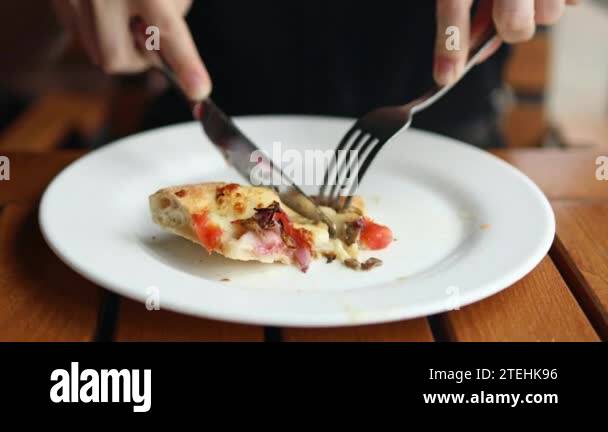 Woman eating pepperoni pizza Stock Videos & Footage - HD and 4K Video ...