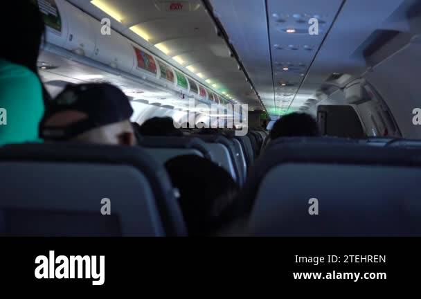 Passengers inside a jet airplane Stock Videos & Footage - HD and 4K ...