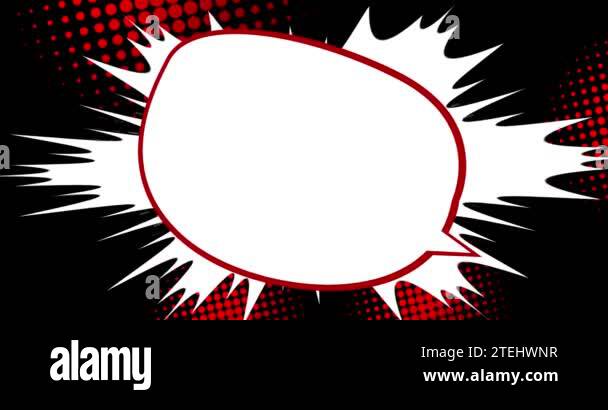 Retro comic style Speech Bubble background. Manga cartoon backdrop ...