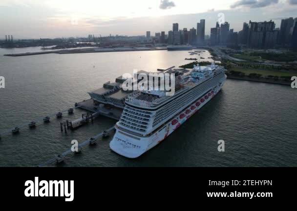 Marina Bay, Singapore - July 17, 2022: The Marina Bay Cruise Centre ...