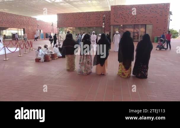 Dubai, UAE - November 28, 2021: Emirati Welcome dance at Expo2020 ...