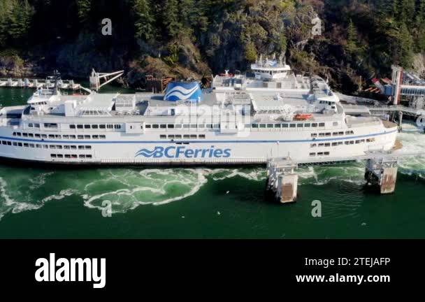 Luxurious Ferry Docking On The Seaside Maritime Passenger Terminal Of ...