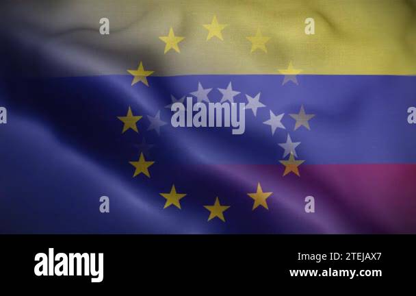 EU Venezuela Flag Loop Background 4K Stock Video Footage - Alamy