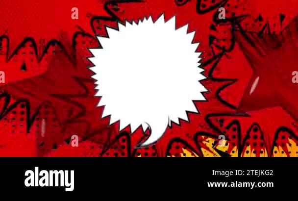 Retro comic style Speech Bubble background. Manga cartoon backdrop ...