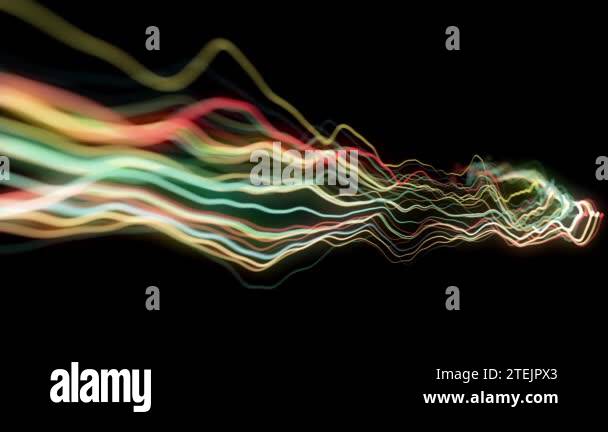 Abstract Slow Motion Swirling Strings Particles Background Loop/ 4k ...
