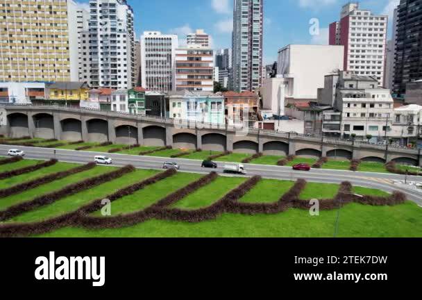 Panning wide of famous intersection between East Radial highway road ...