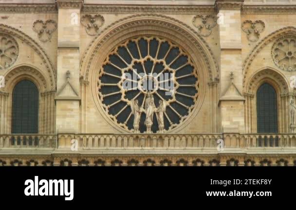 Notre dame paris rose window Stock Videos & Footage - HD and 4K Video ...