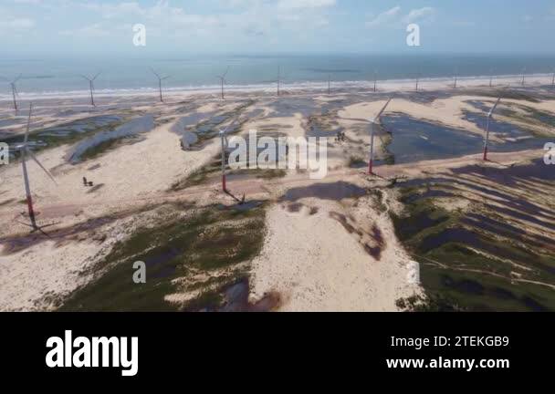 Sand dunes and rain water lagoons at northeast brazilian paradise ...