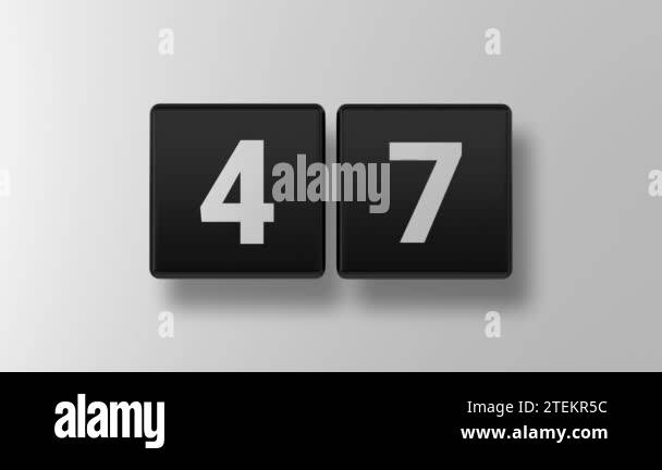 Countdown. Countdown 60 seconds. Countdown minute. Countdown on glossy ...