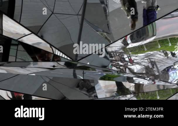 Tokyo, Japan-04 February, 2020: Slowmotion of people reflections on ...