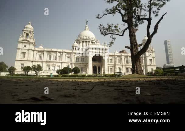 Nice timelapse video of Victoria Memorial, a large marble building in ...
