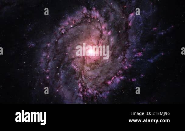 Seamless loop space Travel in the Central Region of Spiral Galaxy M83 ...