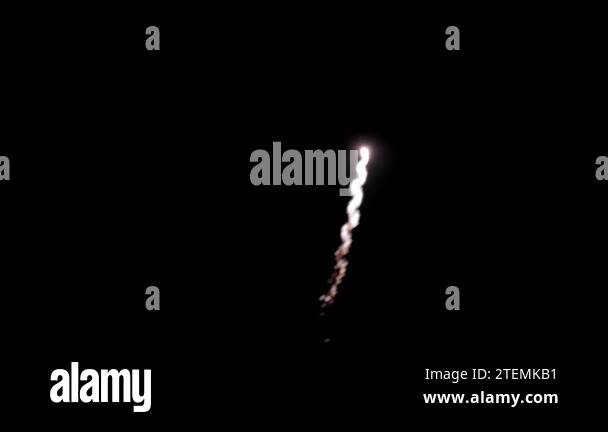 Fireworks explosives in black sky. Different effects and colours of ...