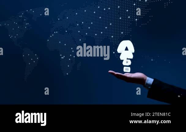 Smart city dot point connect with wifi, connection technology metaverse ...