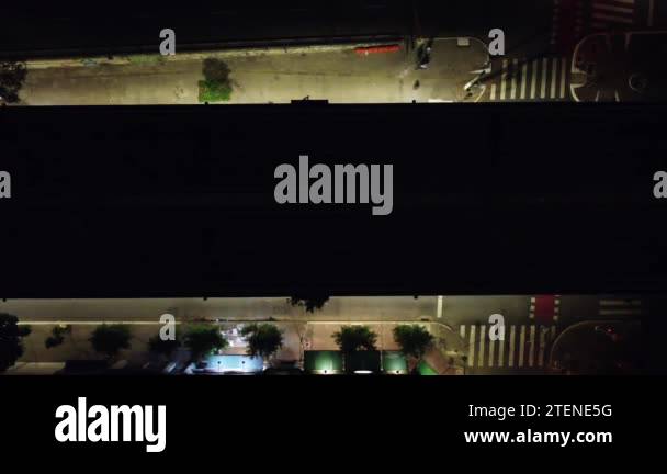Night scape downtown Sao Paulo Brazil. Cityscape of Sao Paulo Brazil at ...
