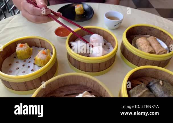 Dim sum dumpling restaurant Stock Videos & Footage - HD and 4K Video ...