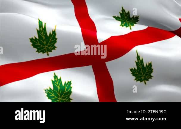 Anglican Communion Flag Animation background video waving in wind ...