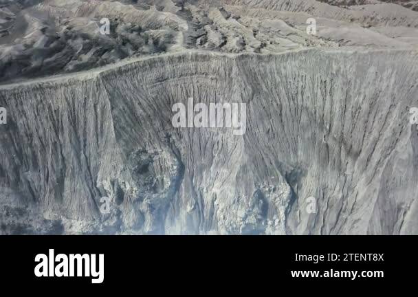 Volcanic soil texture at the foot of Mount Bromo, Indonesia Stock Video ...