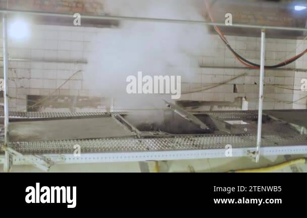 Tanker is in chemical cleaning. Cleaning the truck tank from the inside ...