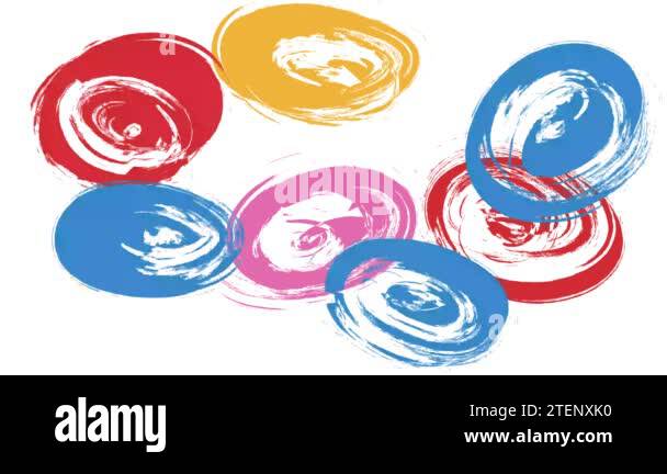 Screensaver for advertising. Vector brush stroke, color splash ...