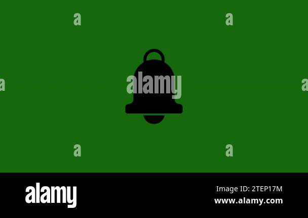 bell icon animation. green background. 4K motion animation Stock Video ... bell icon animation. green background. 4K motion animation Stock Video ...