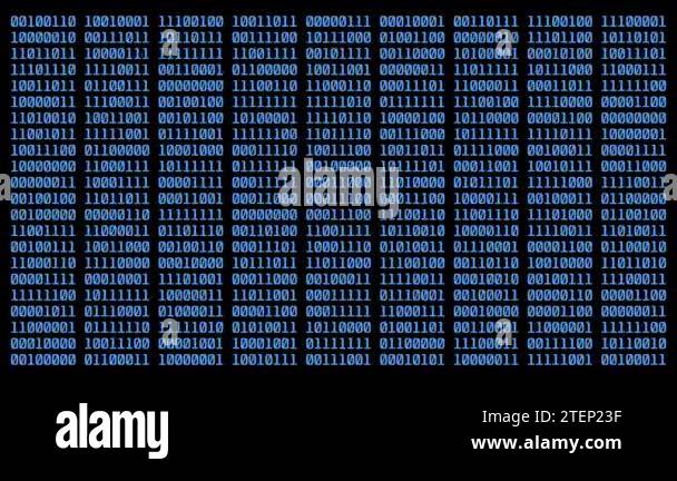 Animated binary code with zero and one numbers background Stock Video ...